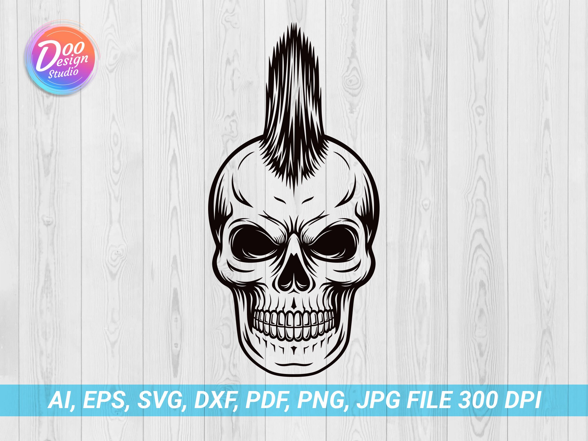 Mohawk Skull Svg, Skull Svg, Skeleton Svg, Skull Clipart, Skull Clip Art, Skull Png, Skull Head ...