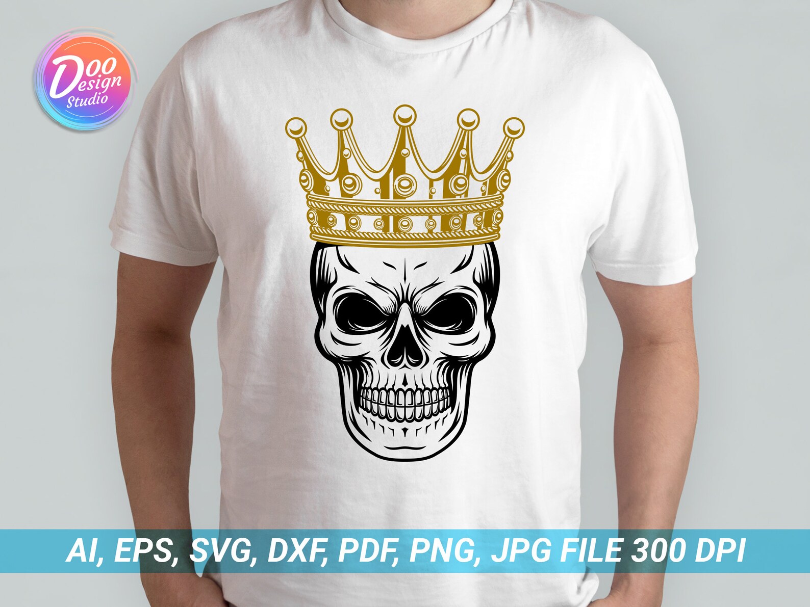 King Skull Svg, Skull Svg, Skeleton Svg, Svg Files for Cricut, Skull ...