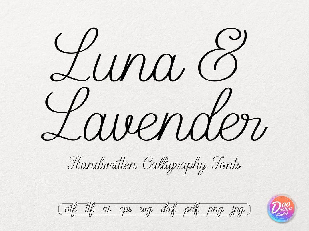 Handwritten Script Font, Calligraphy SVG Font Bundle, Modern Cursive ...
