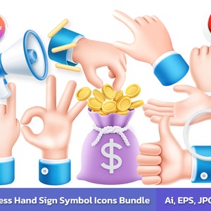3d Hand Icons, 3d Hand Icons Png, Hand Icons Png, 3d Icons for Social ...