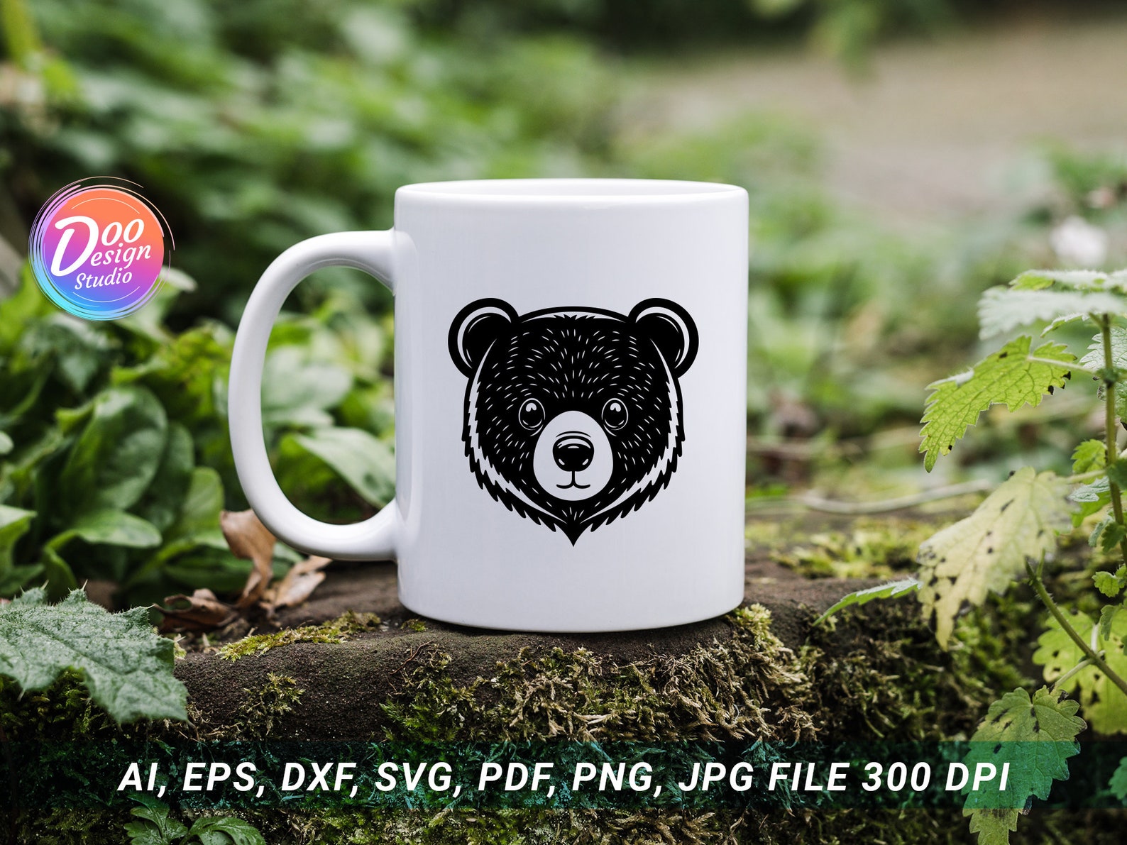 Bear Head Svg, Bear Svg, Bear Head Svg Cut Files for Cricut, Bear Face ...