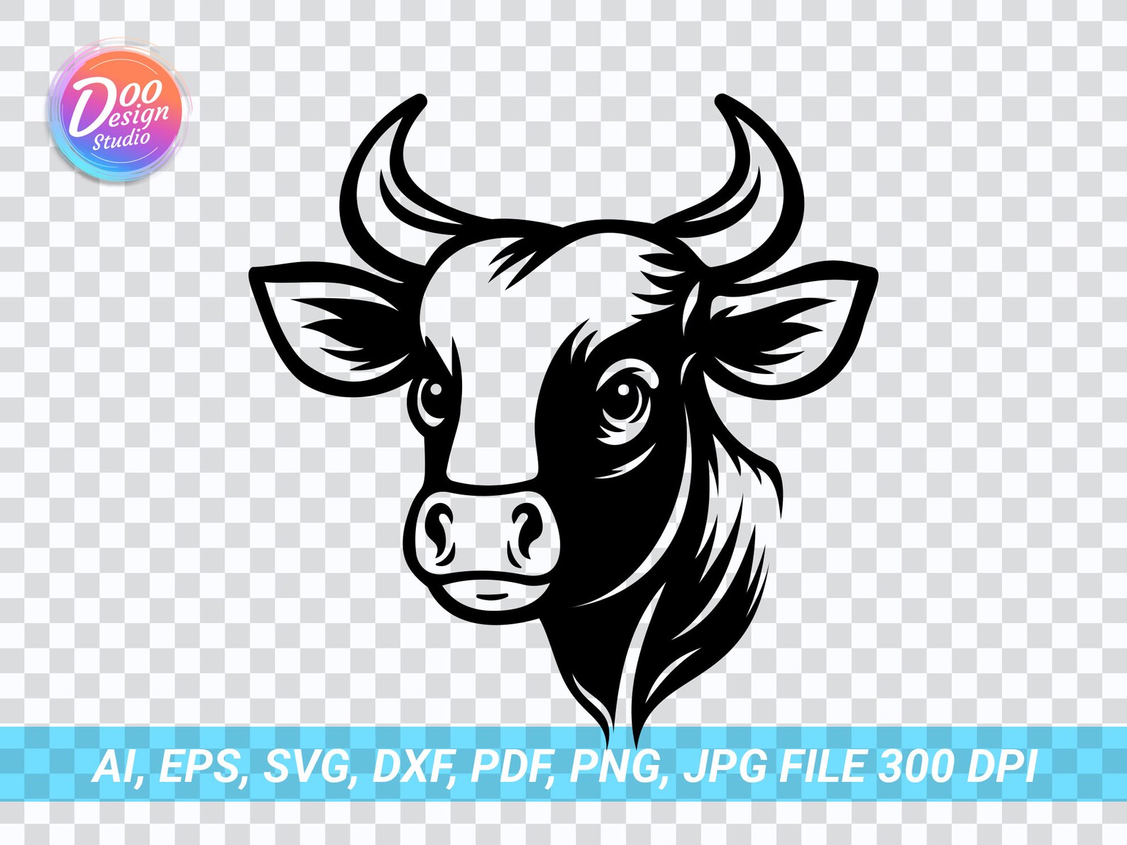 Cow Head Svg, Cow Svg, Cow Face Svg, Cute Cow Svg, Cow Clipart, Farm ...