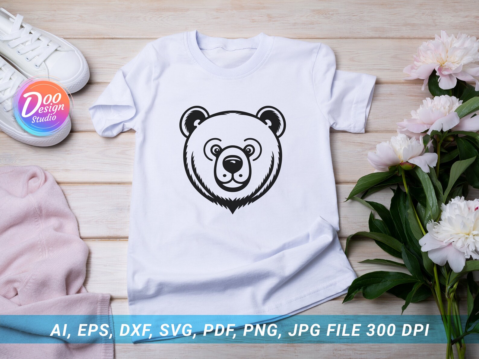 Bear Head Svg, Bear Svg, Bear Head Svg Cut Files for Cricut, Bear Face ...