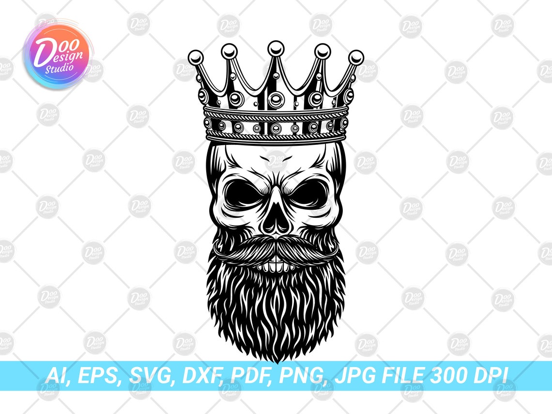 King Skull Svg Skull Svg Skeleton Svg Svg Files for Cricut - Etsy