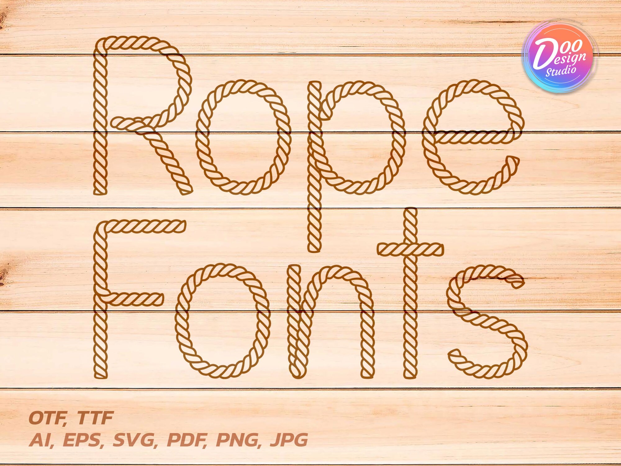 Rope Letters Svg, Fonts Cowboy Svg, Letters Commercial Pdf, Rope Svg ...