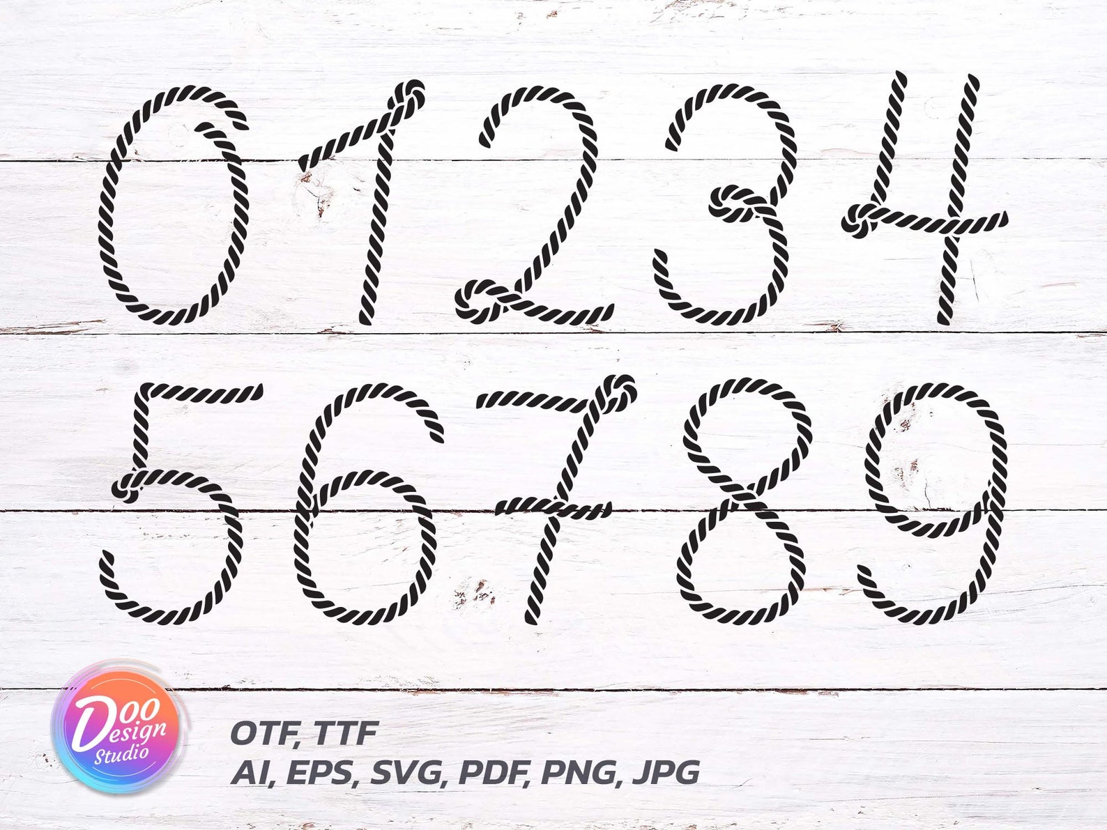 Rope Letters Svg, Fonts Cowboy Svg, Letters Commercial Pdf, Rope Svg ...