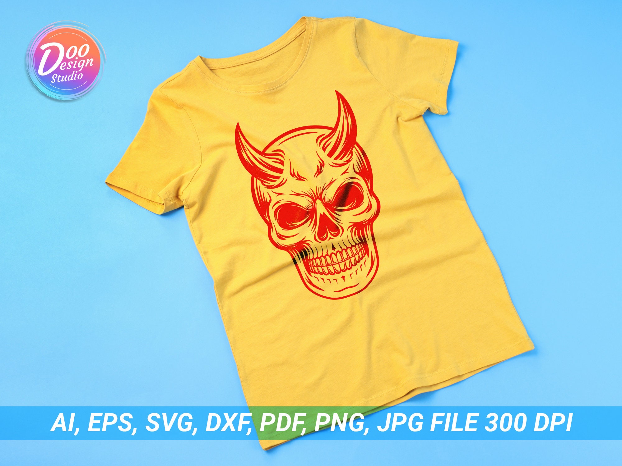 Skull Svg, Devil Skull Svg, Devil Svg, Devil Horns Svg, Evil Skeleton ...