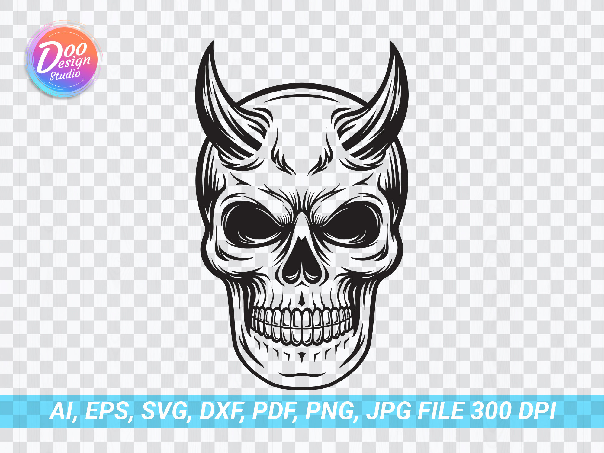 Skull Svg, Devil Skull Svg, Devil Svg, Devil Horns Svg, Evil Skeleton ...