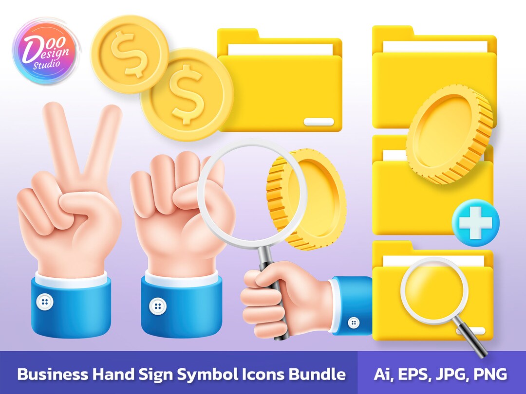 3d Hand Icons, 3d Hand Icons Png, Hand Icons Png, 3d Icons for Social ...