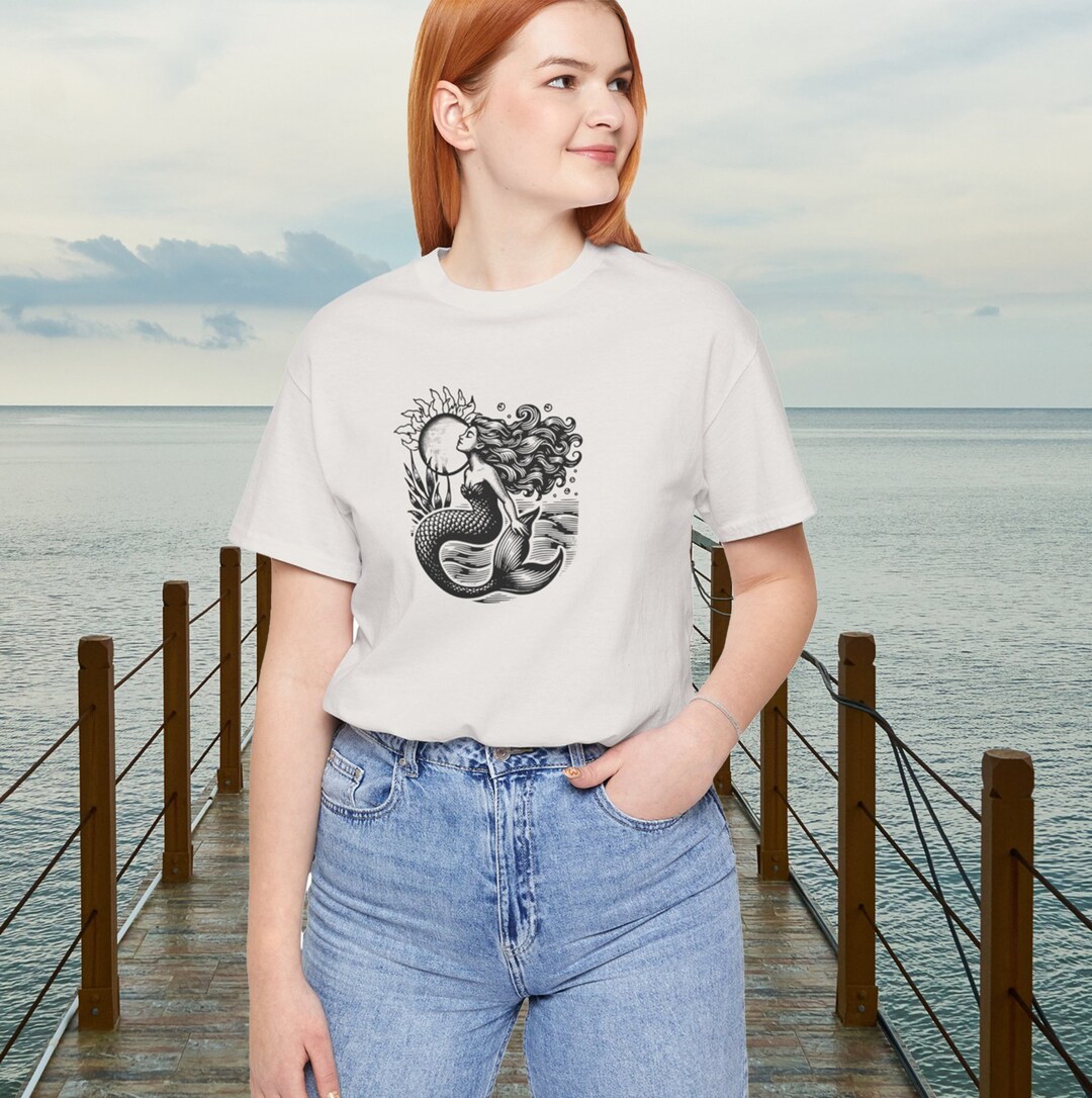 Mermaidcore Clothing, Sirencore Shirt Ocean Inspired Style Y2k Tee ...