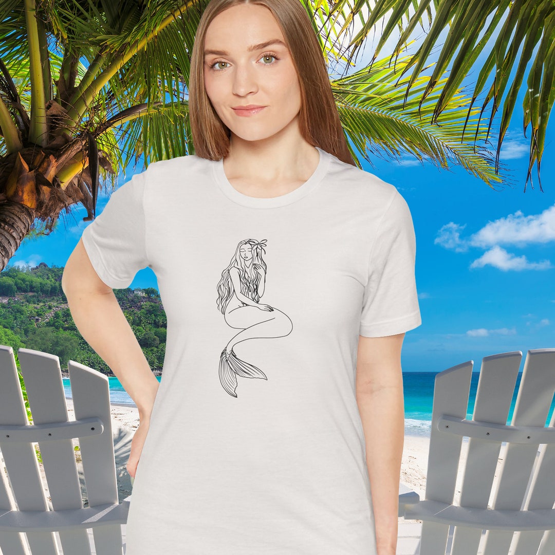 Mermaidcore Clothing, Sirencore Shirt Ocean Inspired Style Y2k Tee ...