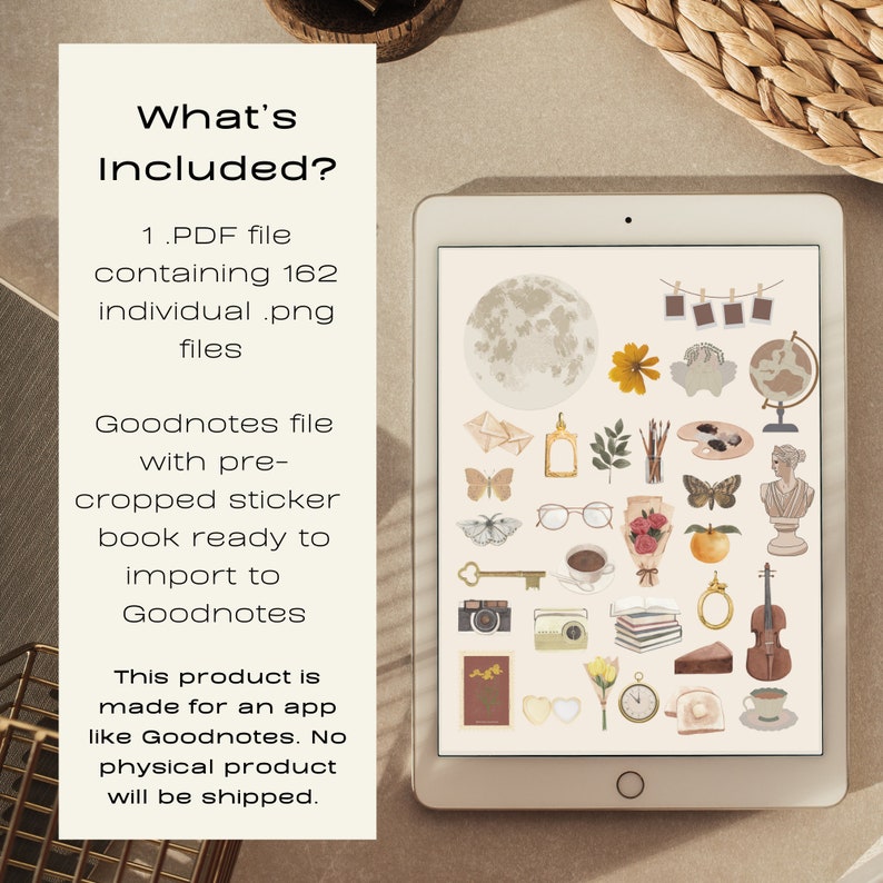 Dark Academia Stickers Digital Stickers goodnotes - Etsy