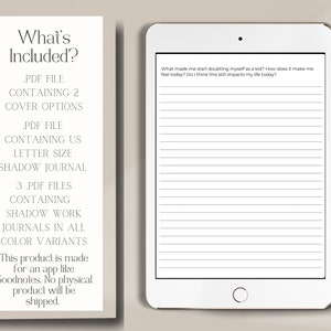 Shadow Work Journal, Digital Shadow Work, Goodnotes Journal, Mental ...