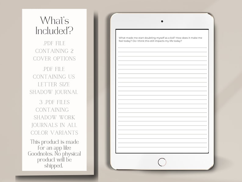 Shadow Work Journal, Digital Shadow Work, Goodnotes Journal, Mental ...