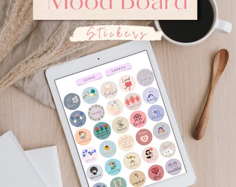 Mood Board Stickers - Etsy