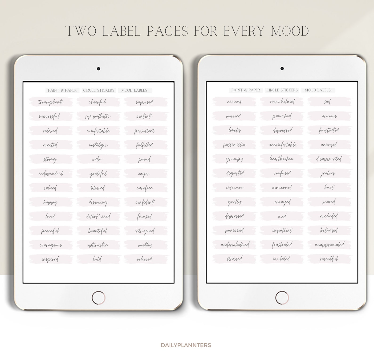 Mood Stickers, Mood Tracker Stickers, Mood Board Stickers, Goodnotes ...