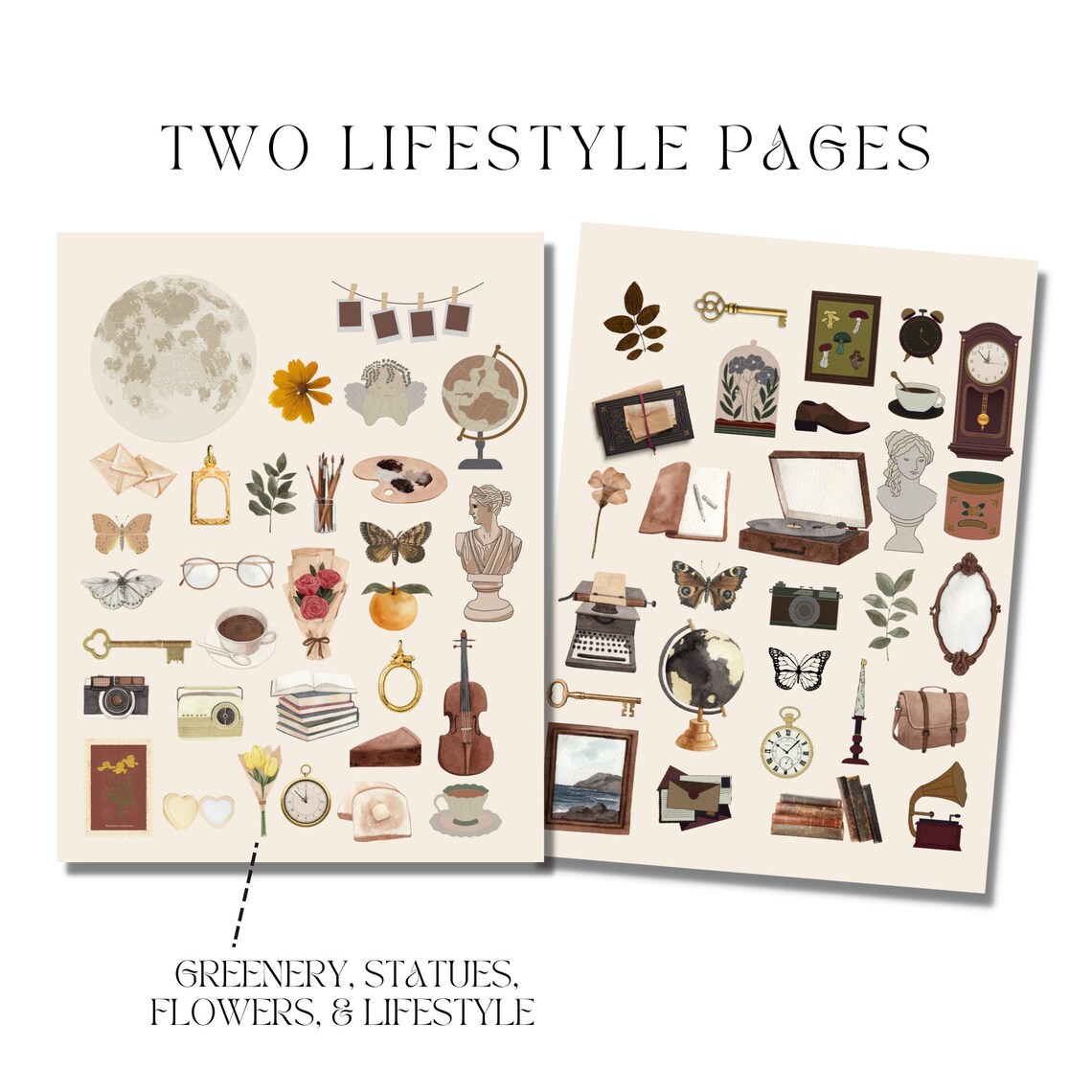 Dark Academia Stickers Digital Stickers goodnotes - Etsy