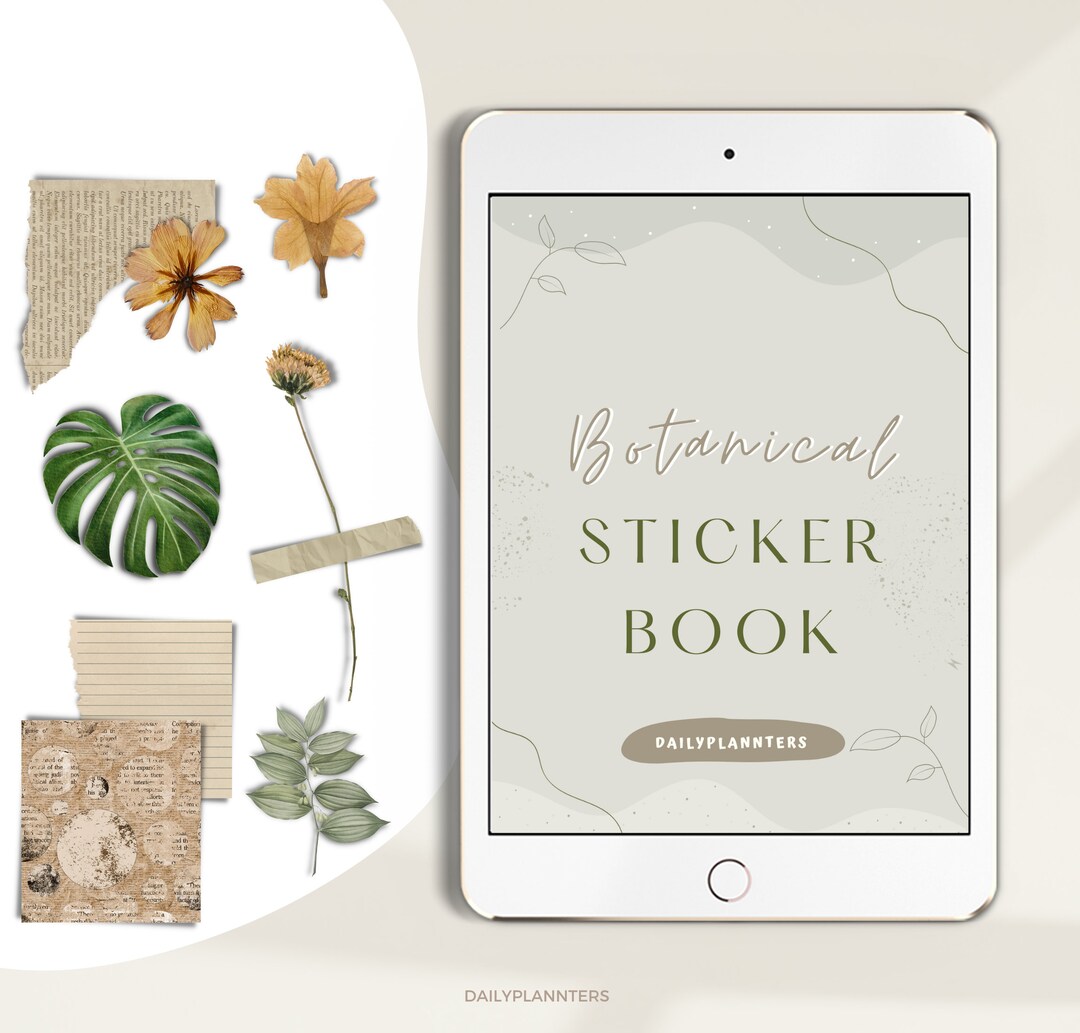 Botanical Stickers, Garden Stickers, Greeneries Stickers, Plant Lovers ...