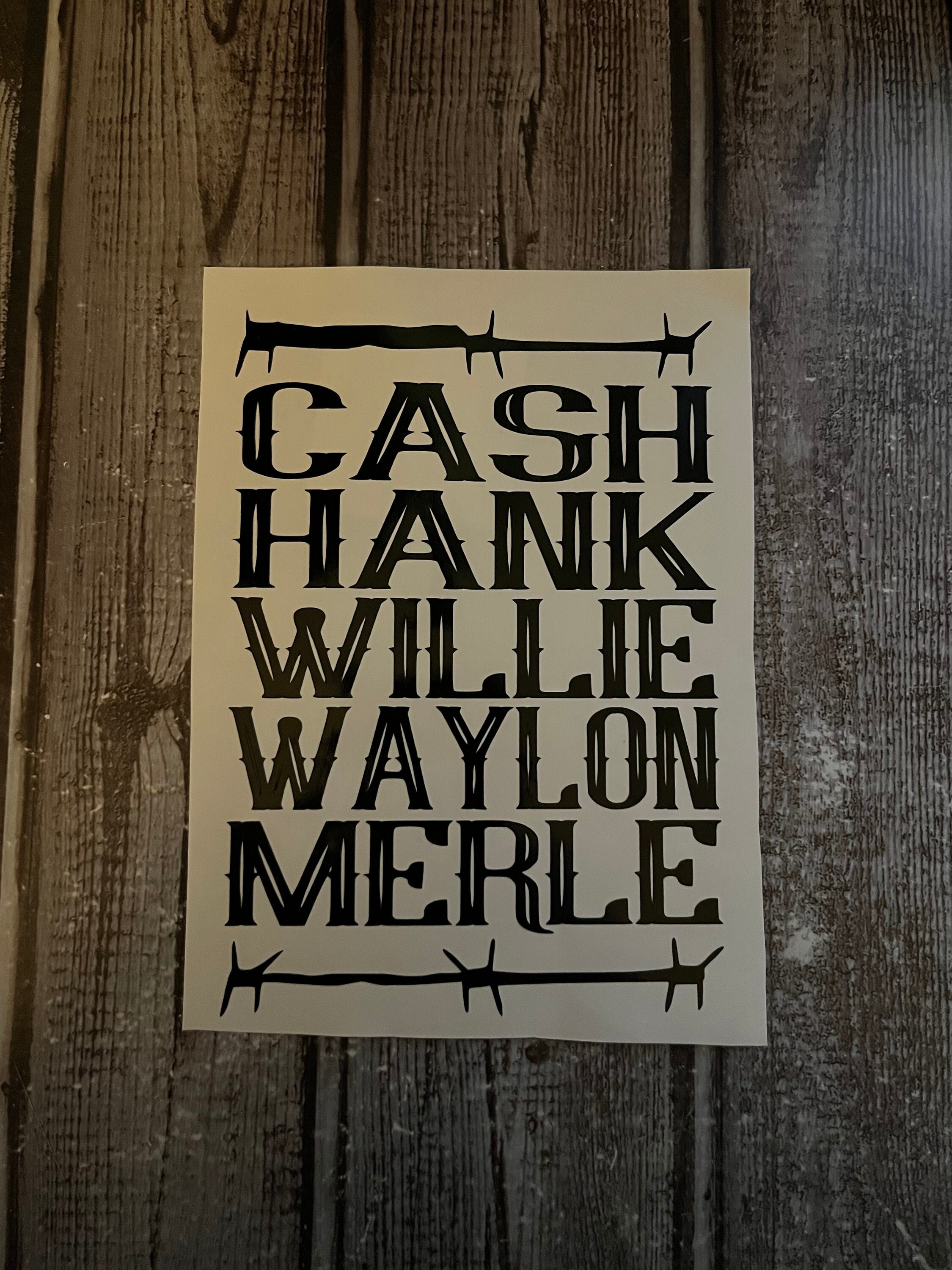Waylon Jennings Decals