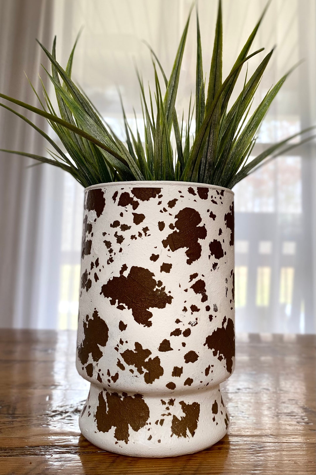 Highland Cow Decor, Cow Vase, Cow Decor, Brown Vase, Brown Decor, Cow ...