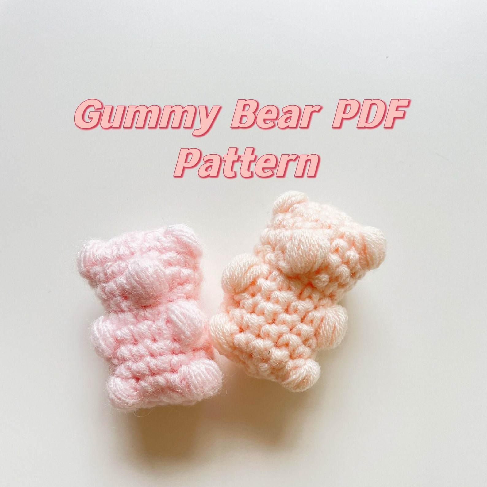 No Sew Gummy Bear Crochet Pdf Pattern, Gummy Bear Amigurumi Pattern - Etsy