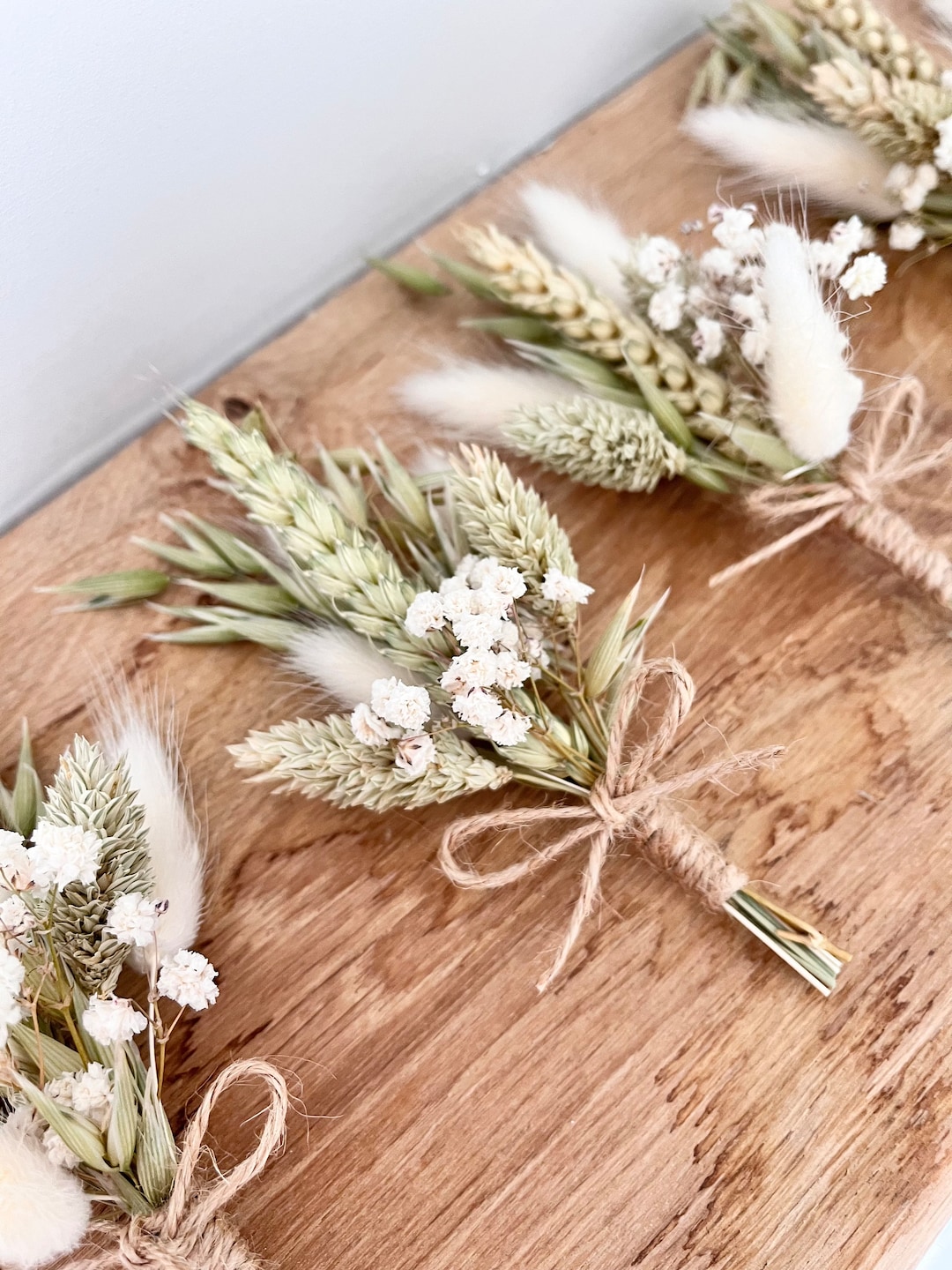 Dried Flower Buttonhole Wedding Buttonhole Boutonniere Wedding Flowers ...