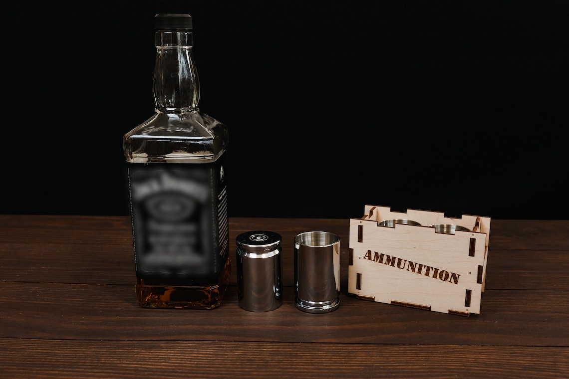 Bullet Casing Shot Glass Army Gift 30mm Bullet Casing - Etsy