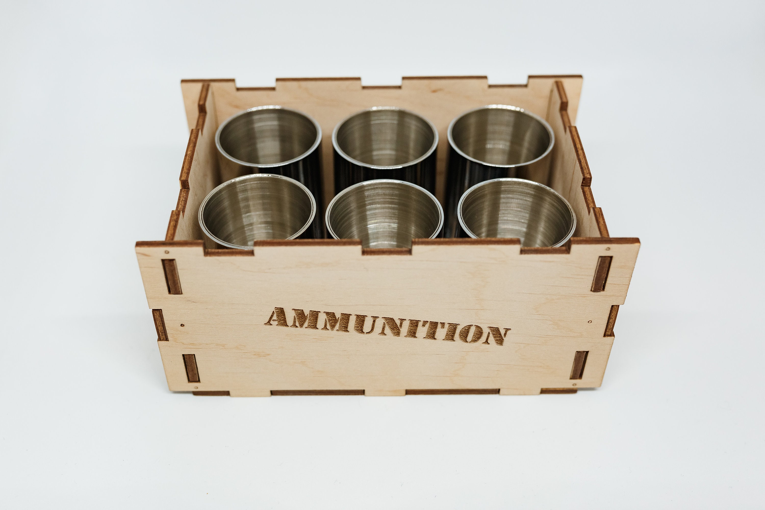 Shell Casing, Shot Glass, Trench Art, Military Collectible, Whiskey Set ...