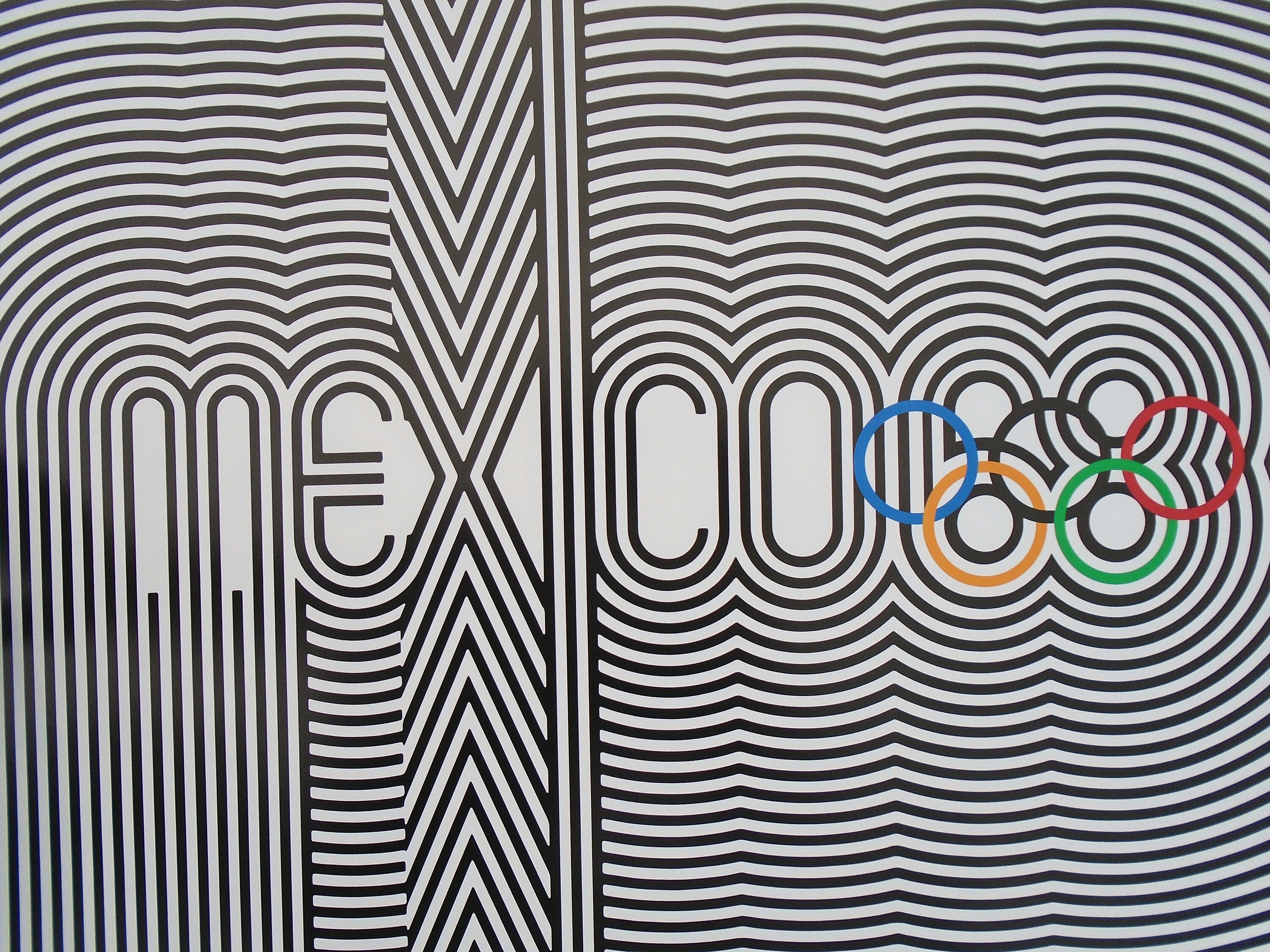 MÉXICO 68 Cartel Lance Wyman 24 x 24 Cartel de | Etsy