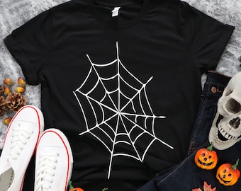 Spider Web T Shirt - Etsy