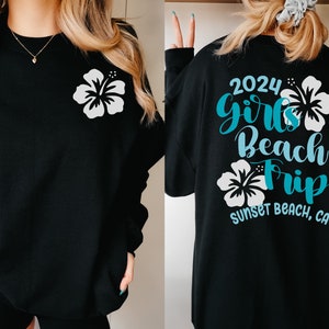 Personalized Girls Trip Sweatshirt, Custom Ladies Trip Sweatshirt ...