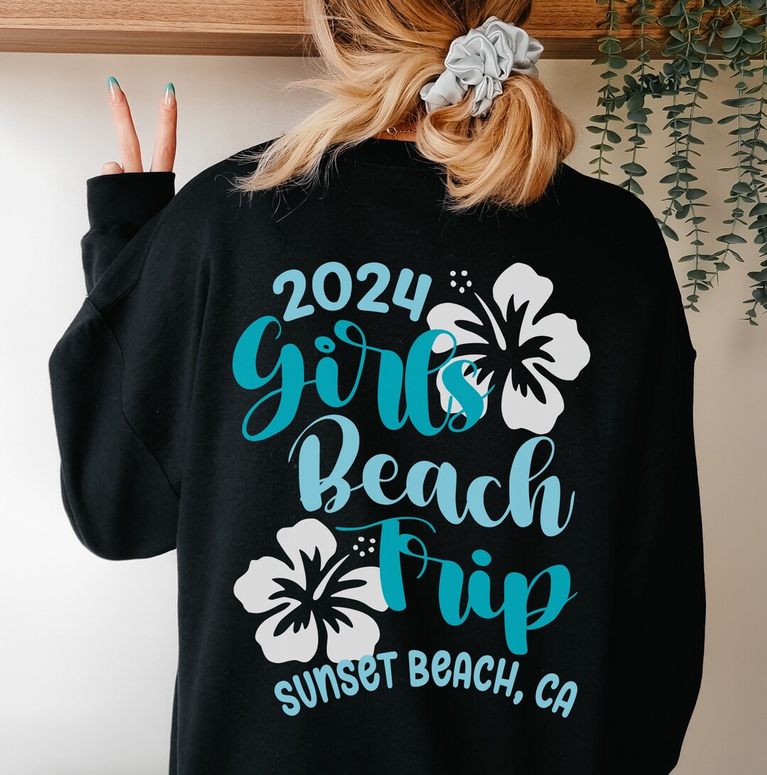 Personalized Girls Trip Sweatshirt, Custom Ladies Trip Sweatshirt ...