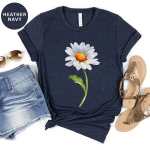 Daisy Shirt, Watercolor Daisy T Shirt, Womens Flower T Shirt ...