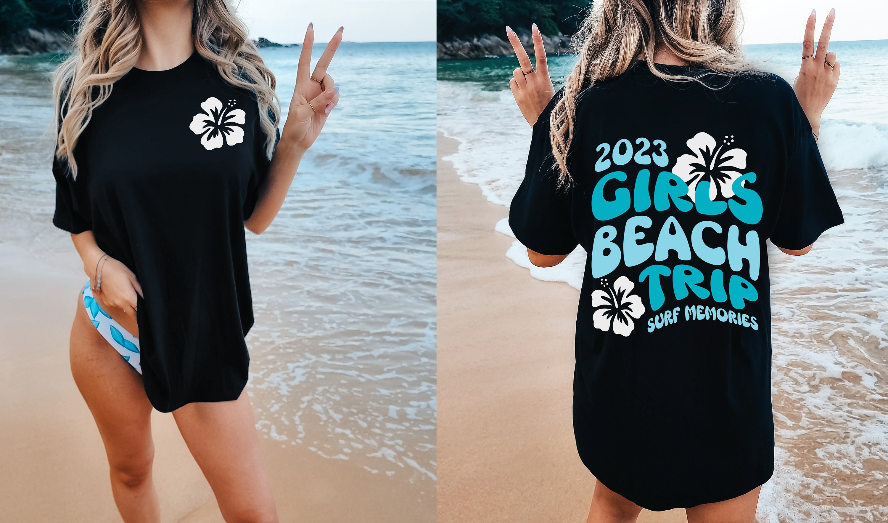 Girls Beach Trip T Shirts Oversized Beach Trip Shirts Girls - Etsy