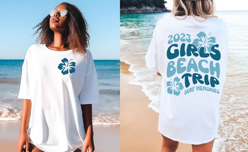 Girls Beach Trip T Shirts Oversized Beach Trip Shirts Girls - Etsy