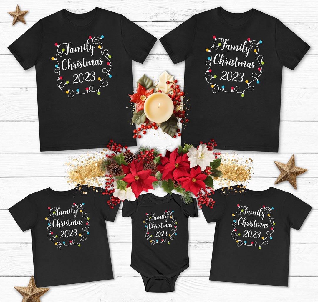 Personalized Family Christmas Shirts, Christmas Lights Shirt, Custom ...