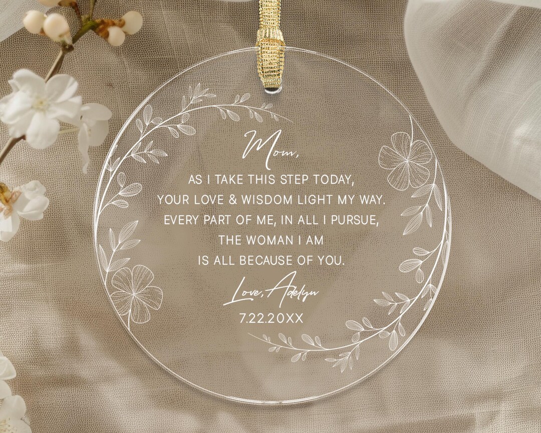 Mother of Bride Gift From Bride, Mom Wedding Day Gift, Wedding Gift Mom ...