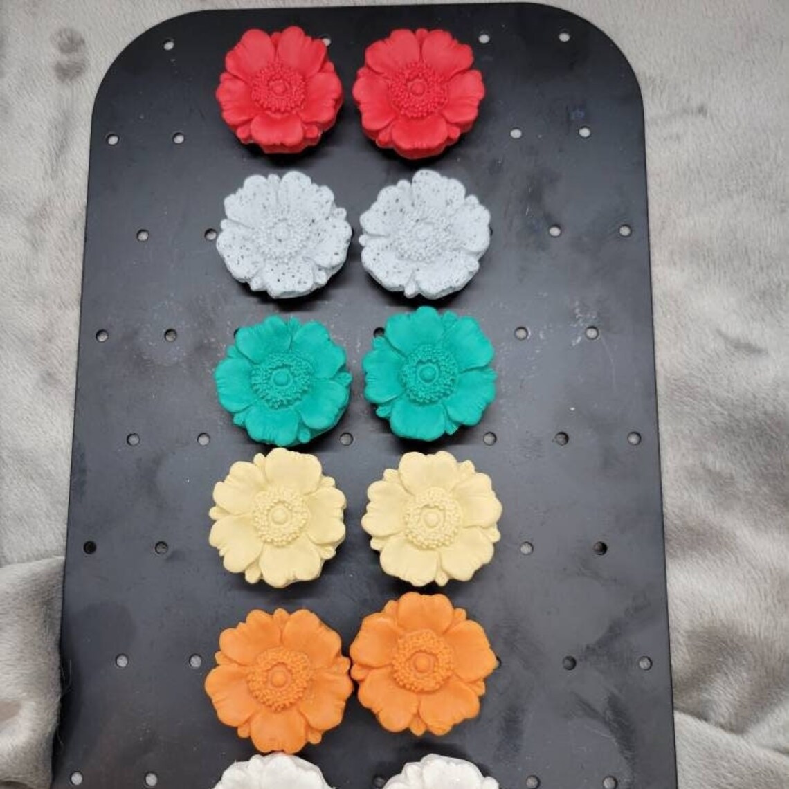 Flower Magnets Clay Magnets Poppy Flower Large | Etsy