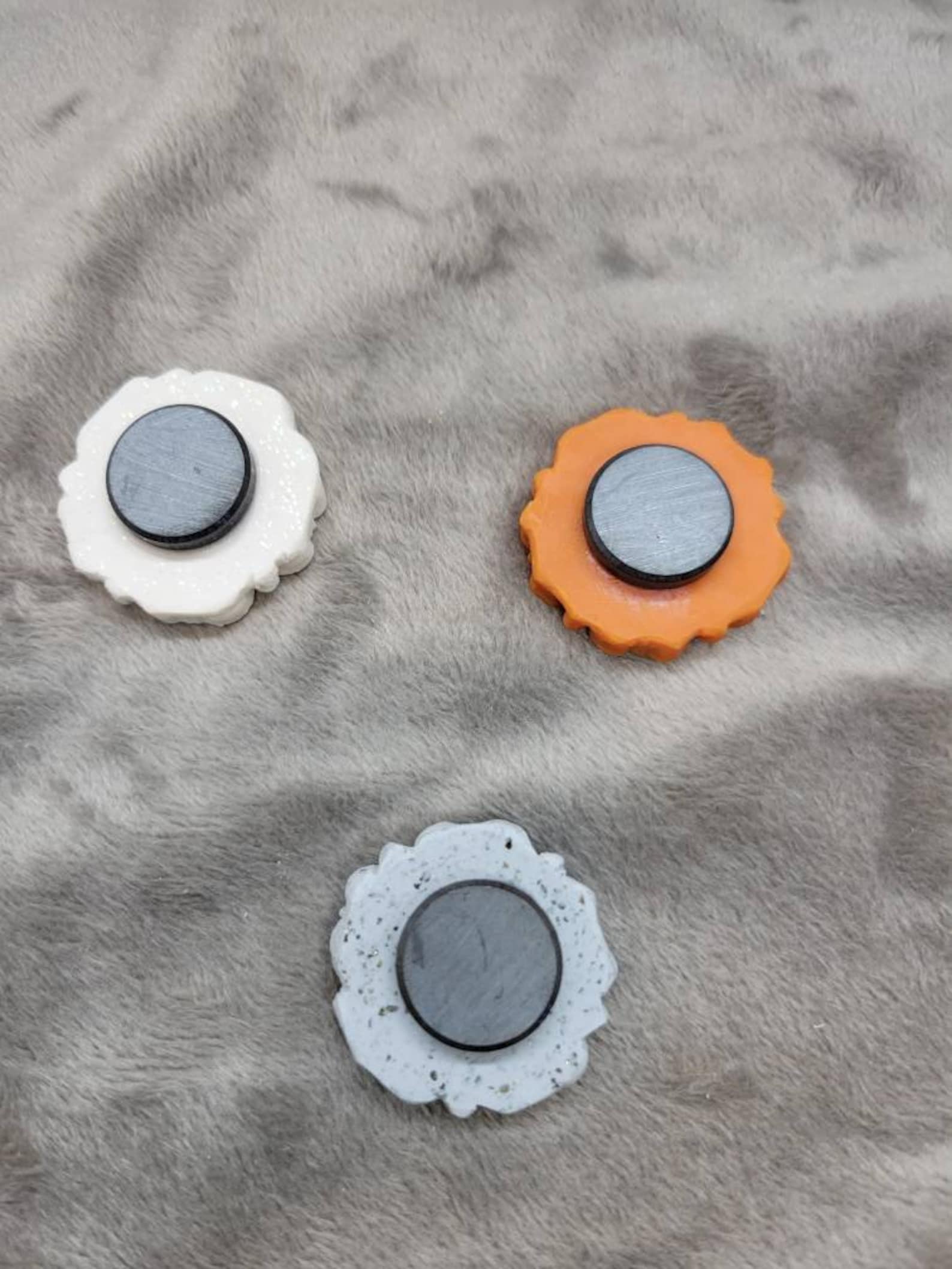 Flower Magnets Clay Magnets Poppy Flower Large Refrigerator Magnets ...