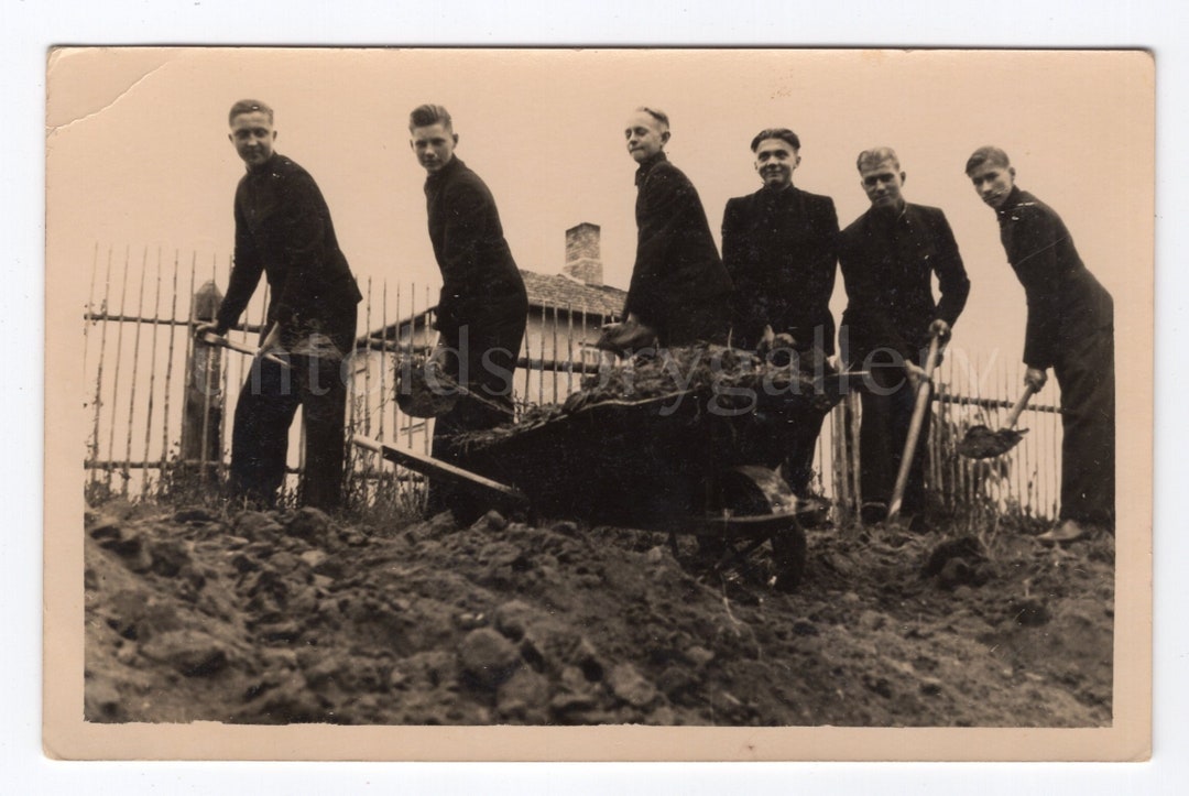 Boys Digging, Vintage Photo - Etsy