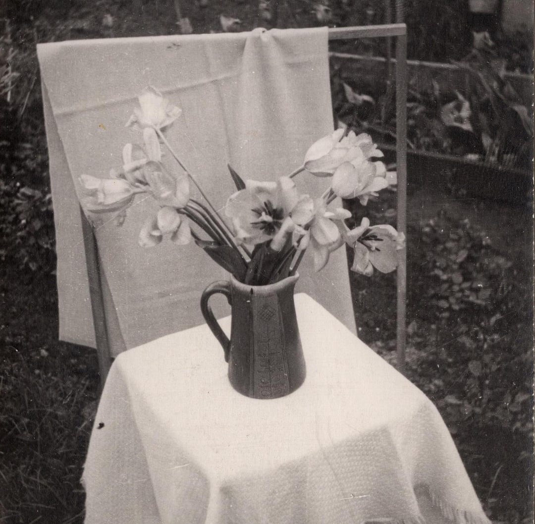 Flowers, Still Life, Found Vintage Photo - Etsy