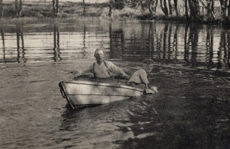 Men in a Sinking Boat, Found Photo - Etsy