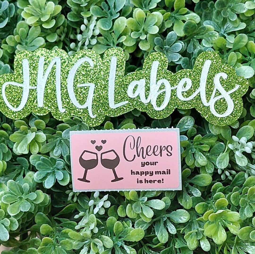 Cheers Your Happy Mail is Here Packaging Labels Stickers - Etsy