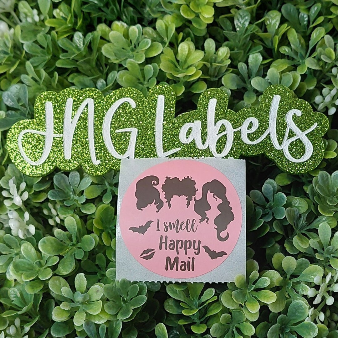 I Smell Happy Mail Round Packaging Labels Stickers - Etsy