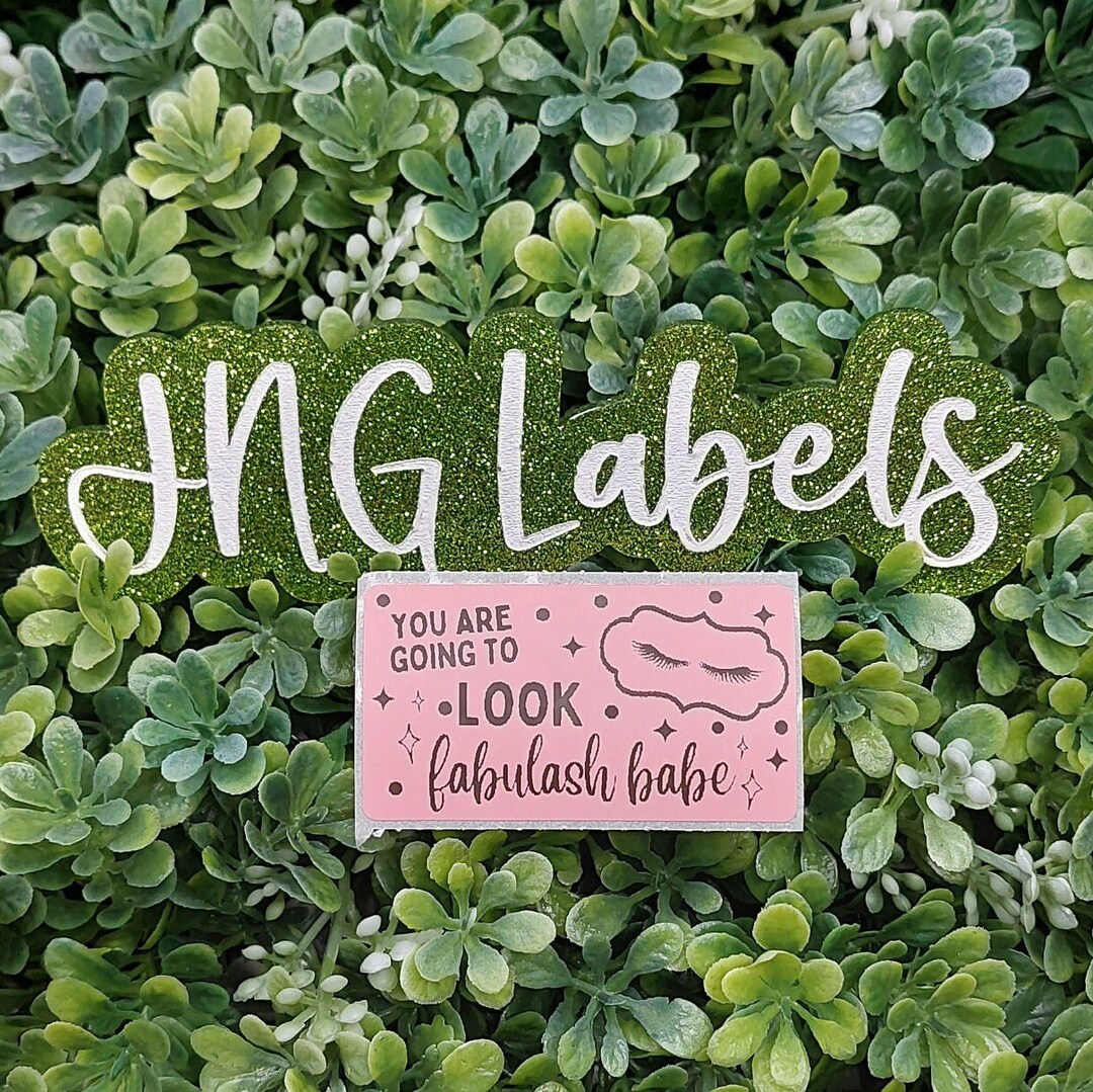 You Are Going to Look Fabulash Babe Lashes Eye-lashes Labels Stickers ...