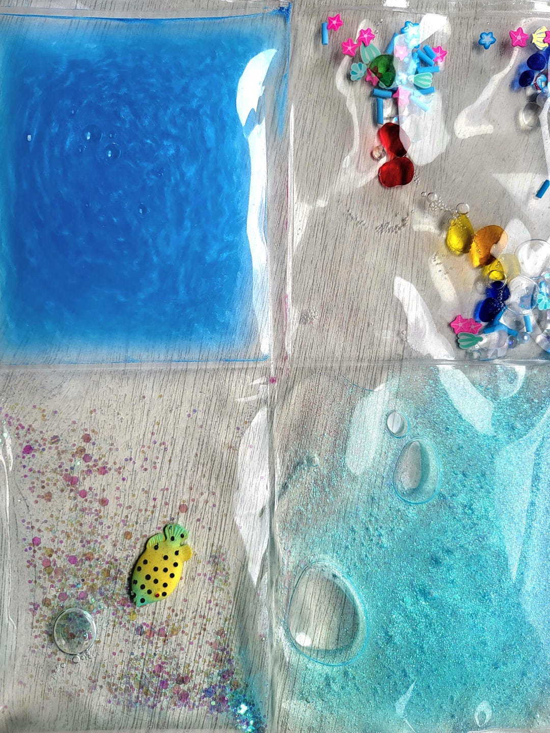 Tactile Exploration Mat Sensory Bag, Squish Bag, Squish Panel, Sensory ...