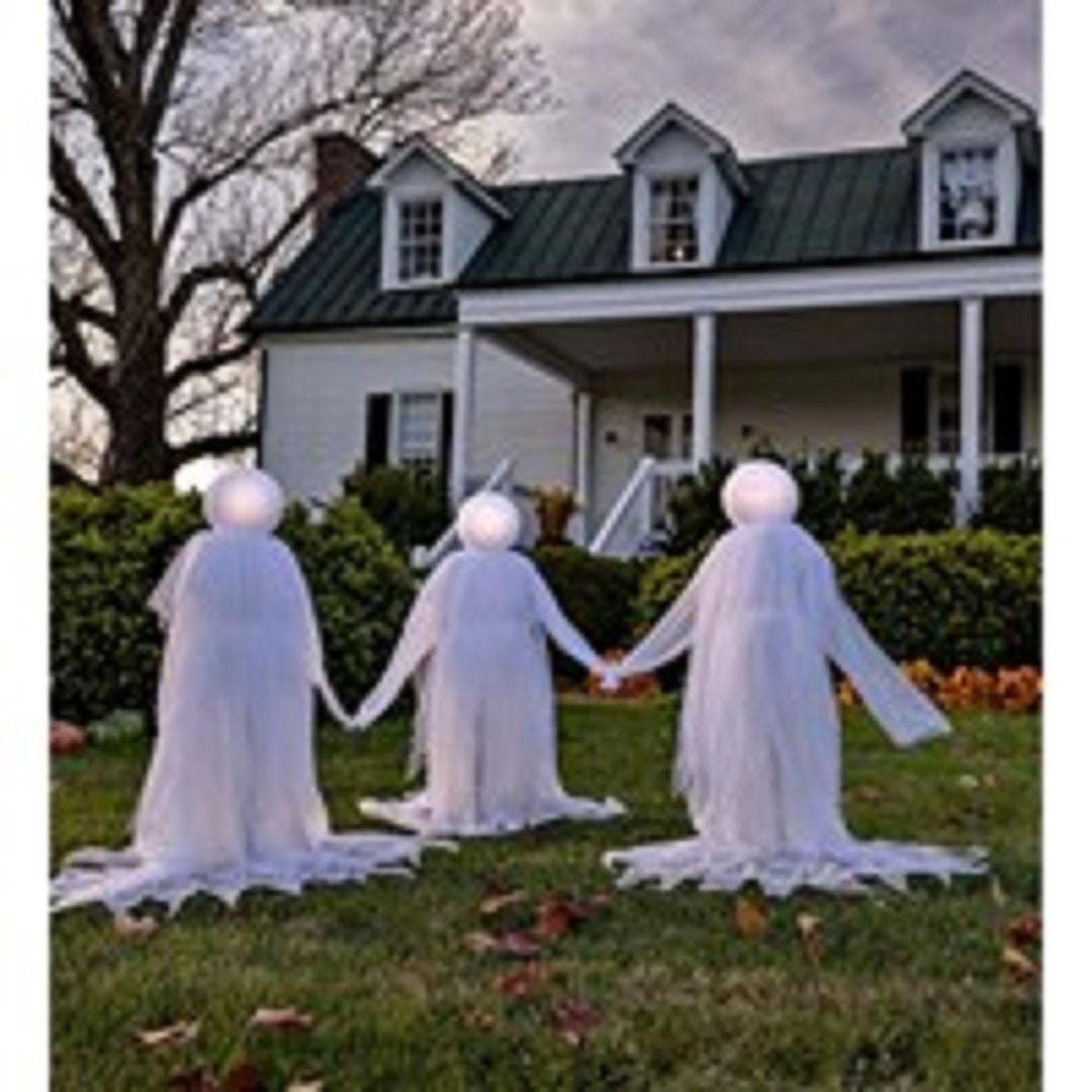 Lighted Halloween Phantom Ghost Stakes - Etsy