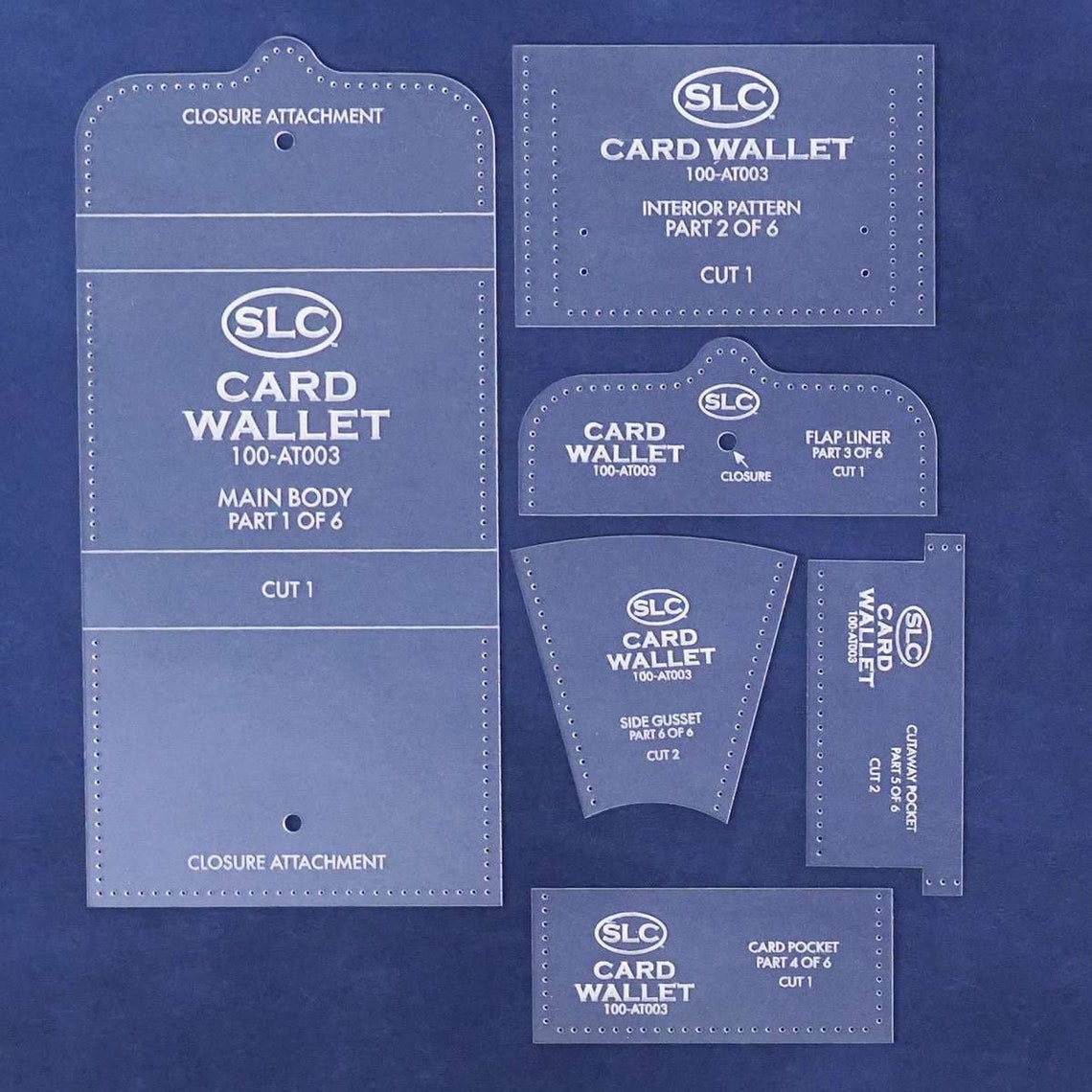 CARD WALLET Acrylic Template Set - Etsy
