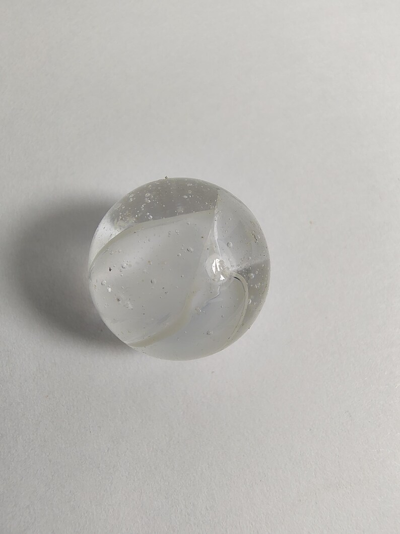 Vintage Clear Ribbon Core Marble: 5/8" Collectible Glass Toy - Etsy