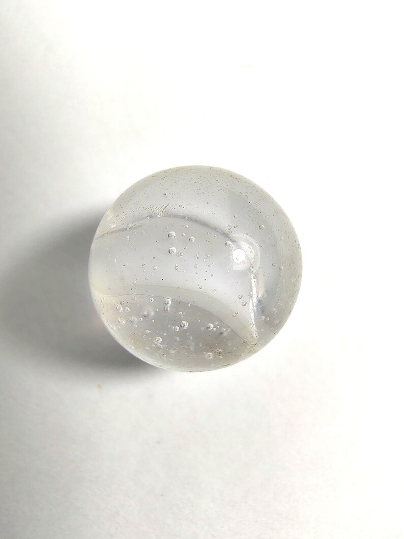 Vintage Clear Ribbon Core Marble: 5/8" Collectible Glass Toy - Etsy